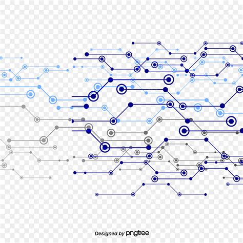 Technology Circuit Png Picture Vector Hand Painted Technology Circuit