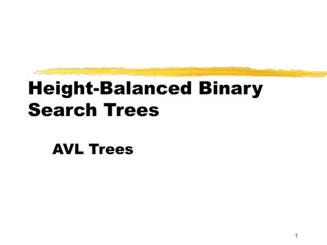 Ppt Height Balanced Binary Search Trees Powerpoint Presentation Free