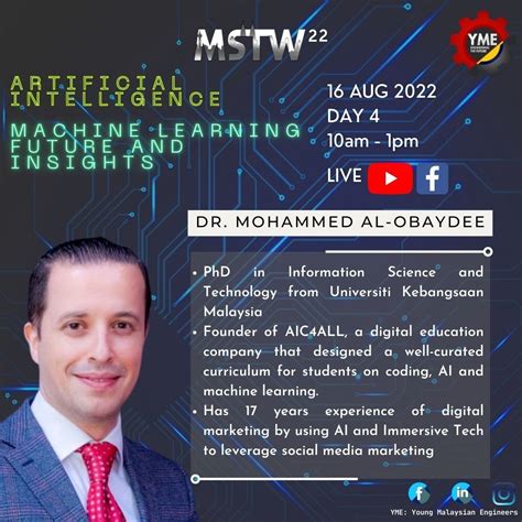 Mohammed Al Obaydee Phd On Linkedin Mstw22 Machinelearning Bigdata