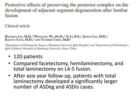 Adjacent Segment Diseasepptx Physical Therapy Wellness