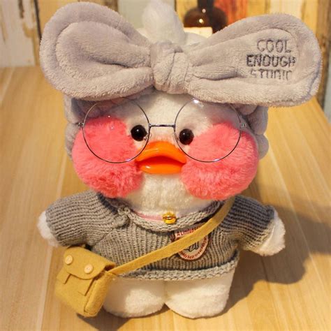 Pato Plush Lalafanfan Duck Cartoon Stuffed Toy Duck 30cm Kawaii Doll