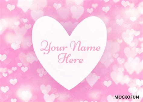 Name On Heart Psddude
