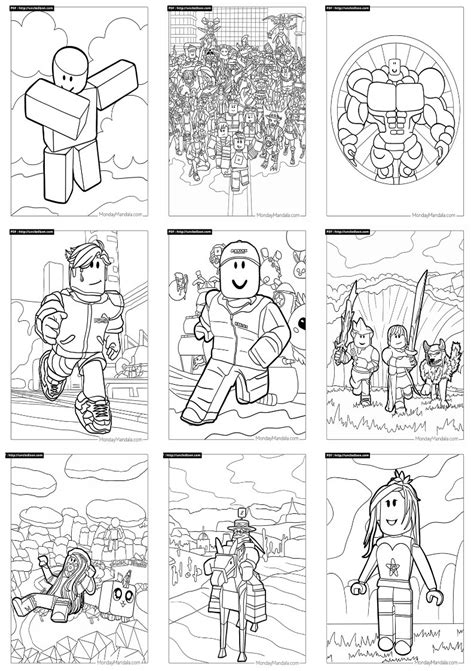 로블록스 색칠공부 도안 무료 Pdf