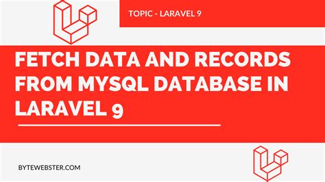 Fetch Data And Records From Mysql Database In Laravel 9