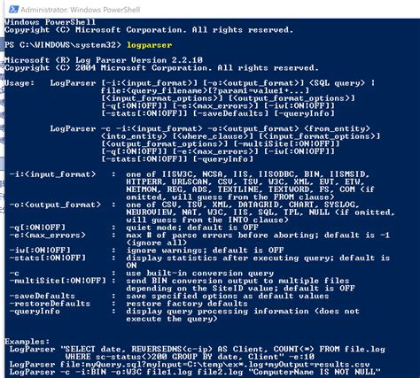 日志分析工具Log Parser介绍 微软MVP 罗勇 博客园