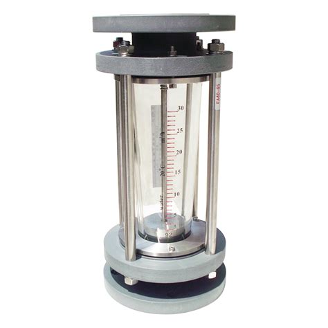 Flange Connection Glass Tube Flow Meter Stainless Steel Variable Area