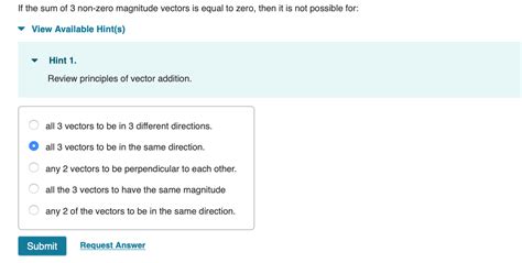 Solved If The Sum Of 3 Non Zero Magnitude Vectors Is Equal