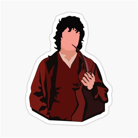 Frodo And Pipe Sticker For Sale By Novembershire Redbubble