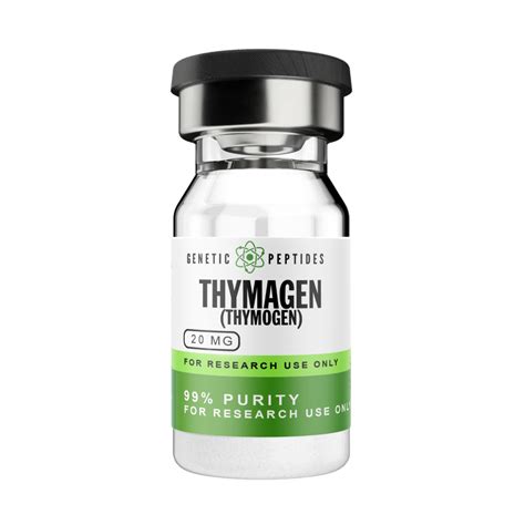 Thymagen Thymogen 20mg Vial Genetic Peptides