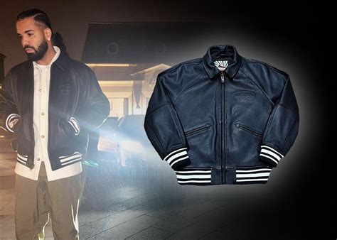 Drake Rocks Corteiz Leather Jacket Whats On The Star