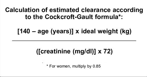Cockcroft Gault Formula Normal Range Tlbqz