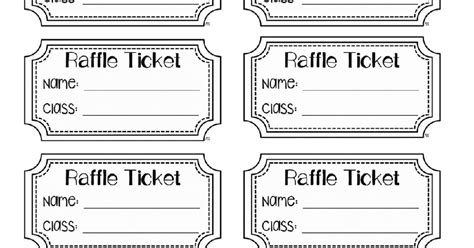 Printable Raffle Ticket Template Free Download Free Download And Print For You