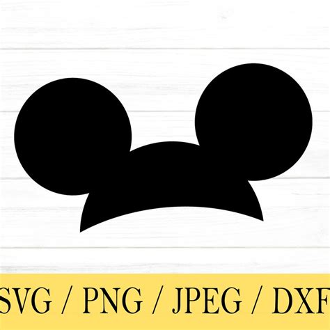 Mickey Mouse Ears Svg Etsy