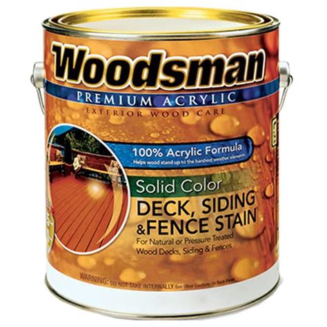 True Value Mfg Company Ads1 Gl Woodsman Gallon Solid White Deck Stain