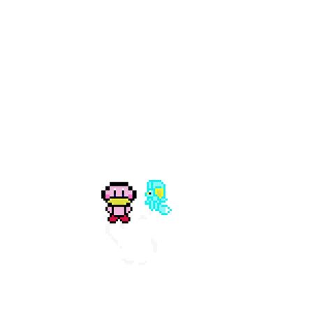 Kirby And Elfilin Pixel Art