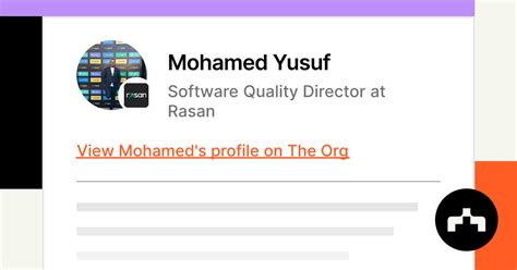 Mohamed Yusuf Software Quality Director At Rasan The Org