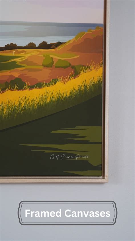 Treetops Resort Michigan Golf Course Map Wall Art Golf Map Canvas