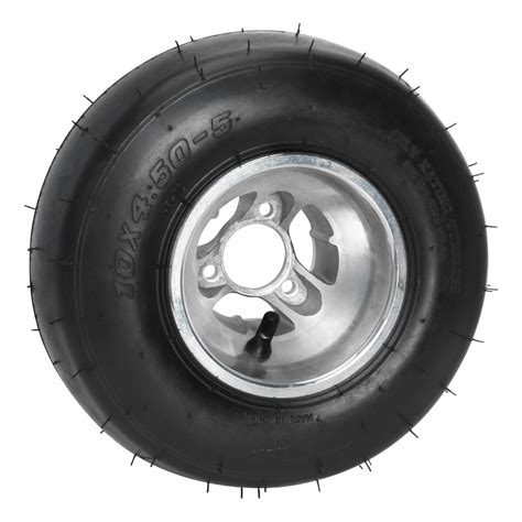 4set Go Kart Front Rear Wheels 10x450 511x710 5 Slick Tire Drift