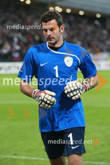 Samir Handanovič Vratar Slovenske Nogometne Reprezentance Nogometna Tekma Slovenija Poljska
