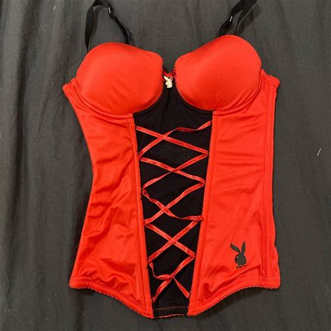 Playboy Corset Size 12b Ignore Lingerie Victoria Depop