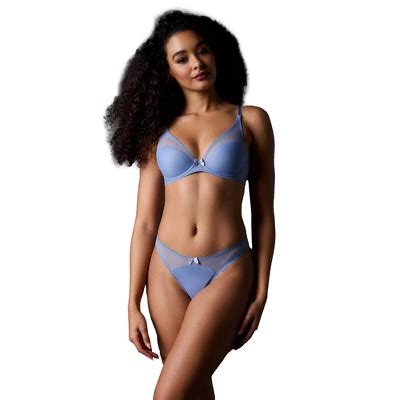 Journelle Womens Victoire Plunge Bra In Blue Size 30ddd Target