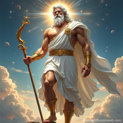Zeus El Rey Poderoso De Los Dioses Griegos Stable Diffusion Online