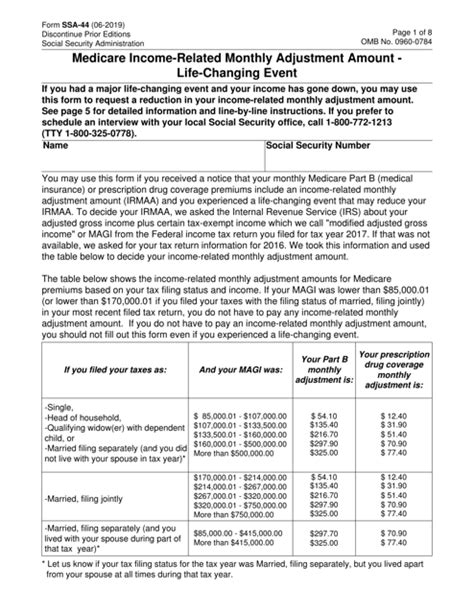 Form Ssa 44 Fill Out Sign Online And Download Fillable Pdf