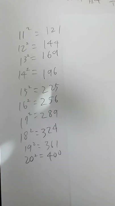 제곱수 구하기 2탄 youtube