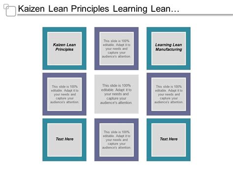 Kaizen Lean Principles Learning Lean Manufacturing Digital Marketing Management Cpb PowerPoint