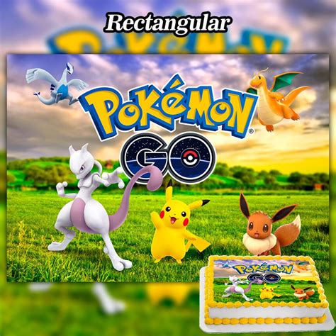 Edible Pokemon Go Cake Topper Edible Printed Toppers
