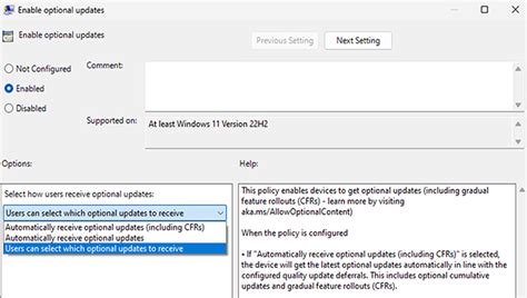 Enable And Control Optional Updates For Your Organization Microsoft