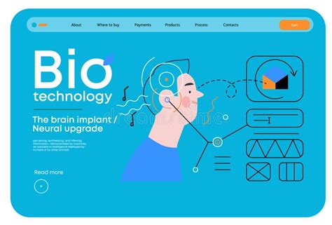Bio Technology Flat Vector Illustration Stock Vector Illustration Of