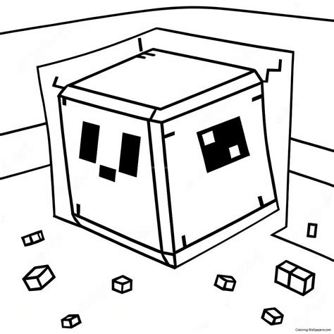 Minecraft Slime Coloring Page 51223 40508