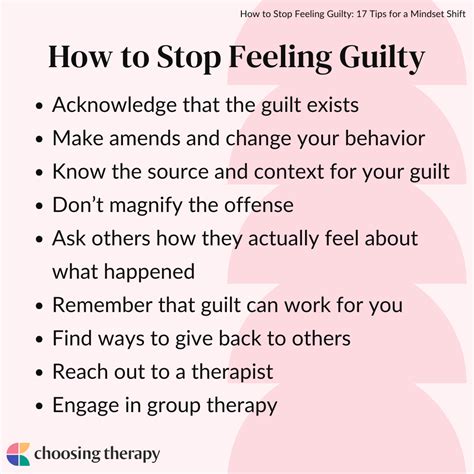 How To Stop Feeling Guilty 17 Tips For A Mindset Shift