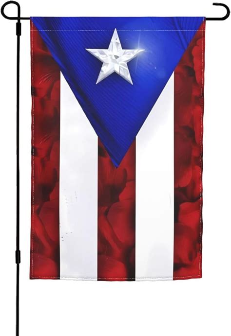 Puerto Rico Flag Rican Garden Flag Decorations For Home Outdoor Yard Flags Decor Double Sided