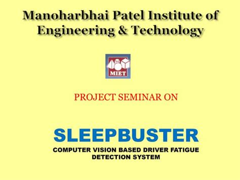 Driver Drowsiness Detection Pptx