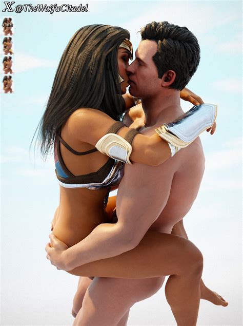 Rule 34 3d 3d Artwork Darkbahamuth Embrace Female Floating Kissing