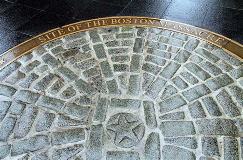 Boston Massacre Site Freedom Trail Boston Massachusetts Usa