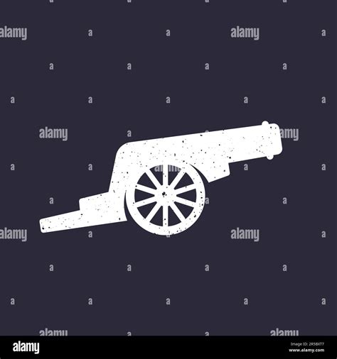 Cannon Icon With Texture Vector Stock Vector Image And Art Alamy