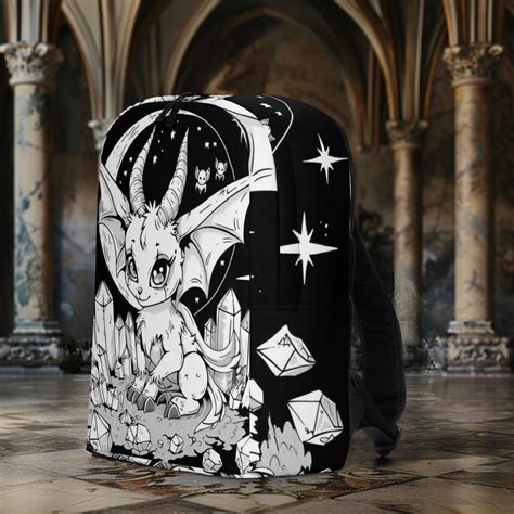Black Occult Backpack Cute Baphomet Backpack Gothic Backpack