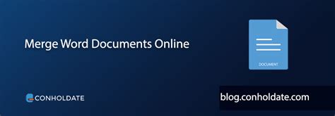 무료 온라인 병합 Word 문서 Docx Doc 단어를 하나로 결합
