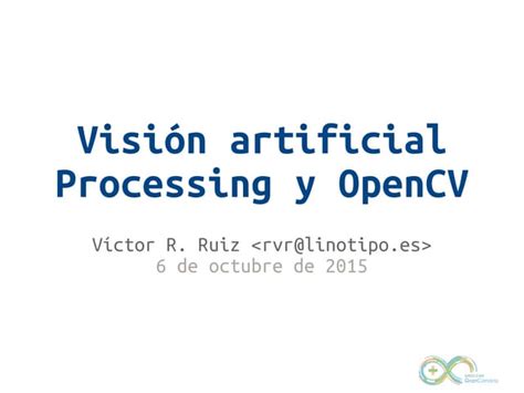 Visión Artificial Con Processing Y Opencv Pdf