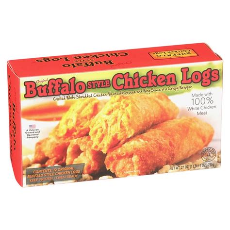 Original Pizza Log Original Buffalo Style Chicken Logs 220 Oz