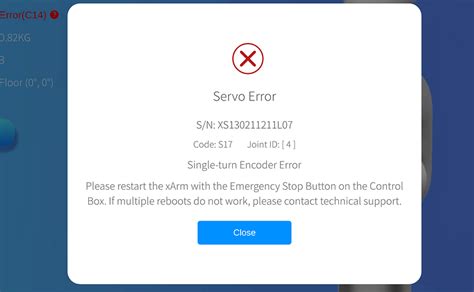 Single Turn Encoder Error On Xarm7 Robot Xarm850 Troubleshooting