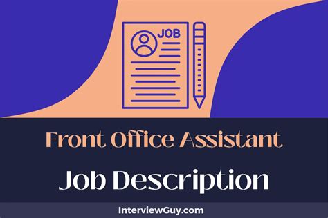 Front Office Assistant Job Description Updated For 2026