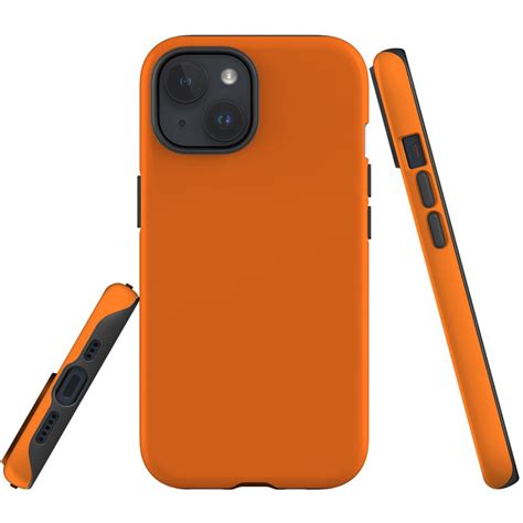 For Iphone 15 Case Tough Protective Cover Orange Protective Covers