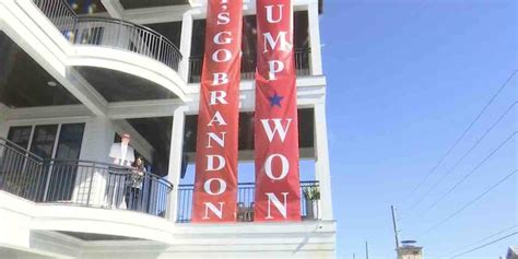 Homeowner Refuses To Take Down 3 Story Tall Trump Won Lets Go