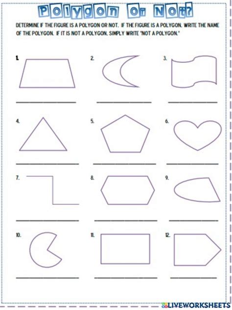 Free Polygon Or Not Worksheet Download Free Polygon Or Not Worksheet Png Images Free