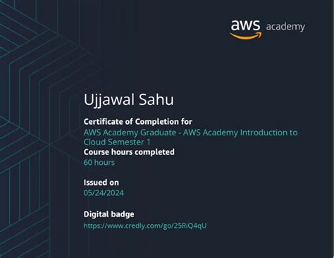 Awscertification Cloudcomputing Continuouslearning Ujjawal Sahu