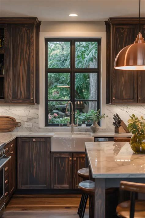 21 Stunning Dark Wood Kitchen Ideas For A Rich Look